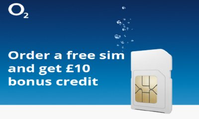 Free O2 Sim Card with £10 Credit | Free Stuff Online | Freebies and ...